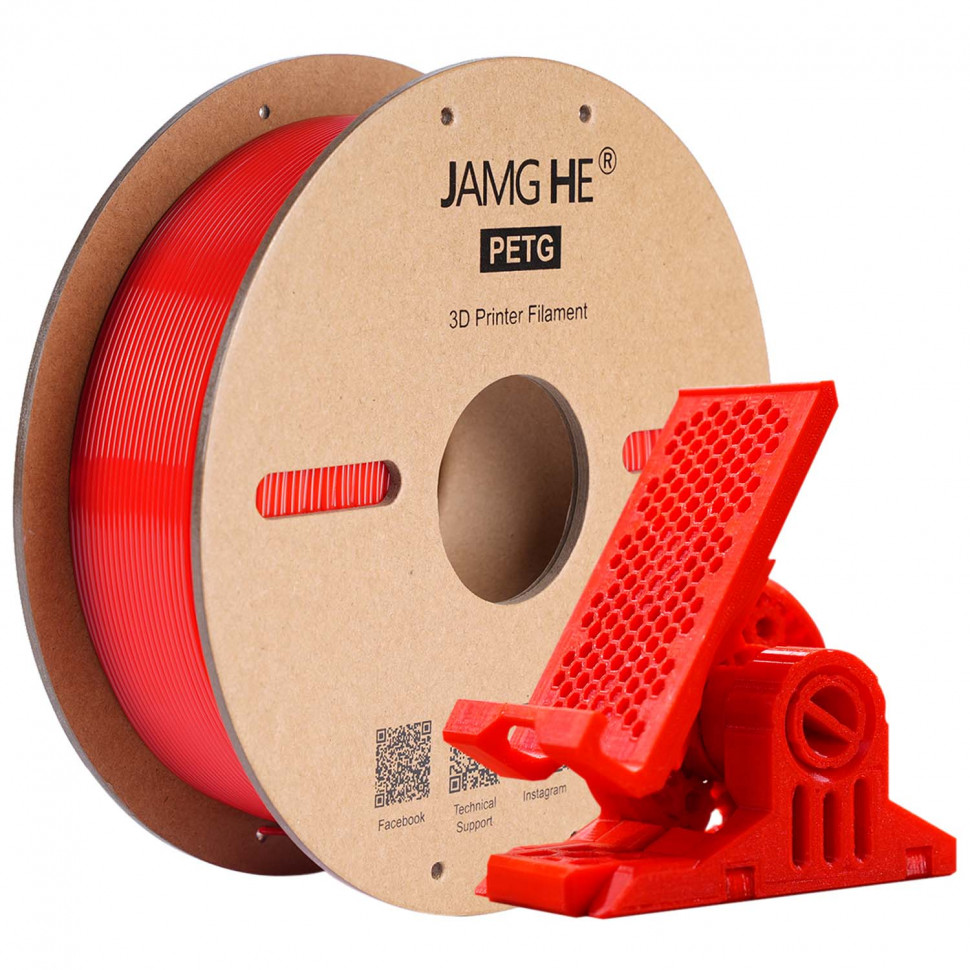 Пластик PETG 1кг красный Jamg He – купить в интернет-магазине в Москве